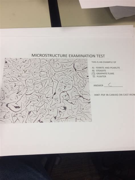 Solved Microstructure Examination Test This Is An Example Of