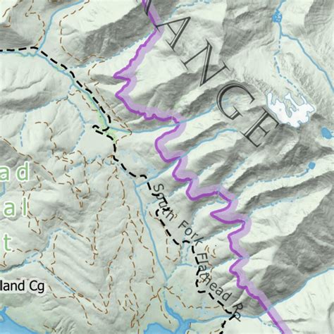 Flathead River Middle Fork Map By Off The Grid Maps Avenza Maps