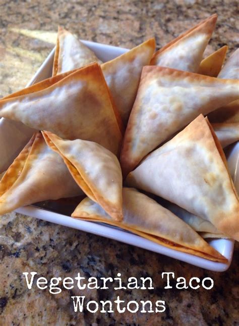 The Healthy Life Vegetarian Southwest Taco Wontons Healthy