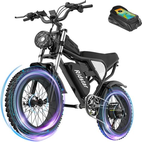 Vélo électrique à Gros Pneus Ridstar Q20 1500 W à Suspension Intégrale