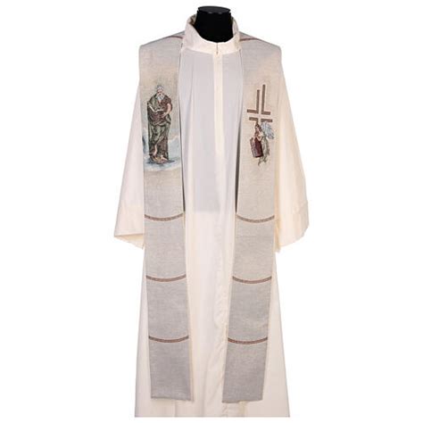 Stuła Święty Mateusz Ewangelista Z Uskrzydloną Postacią Ludzką Kość Słoniowa Sprzedaż