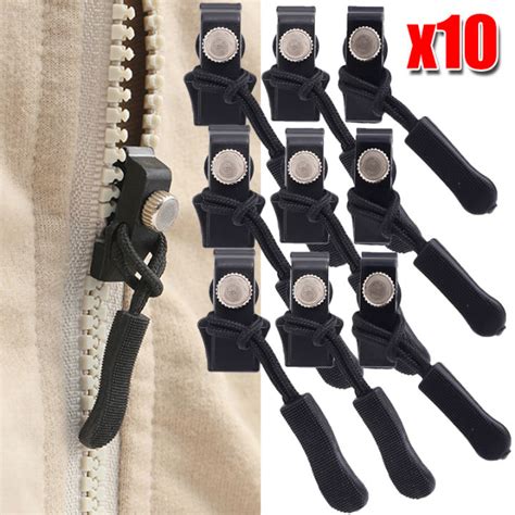 New Detachable Zipper Pull Replacement Zipper Slide Puller Lock For