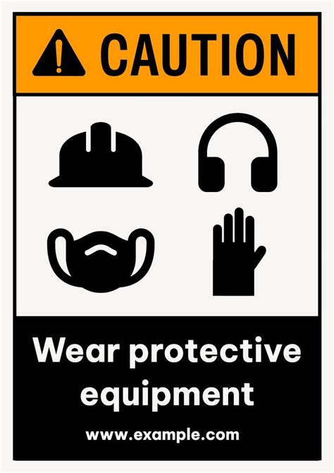 Caution Sign Poster Template Premium Editable Template Rawpixel
