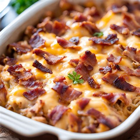 Cheesy Bbq Bacon Chicken Casserole Recipe Cheff Recipes