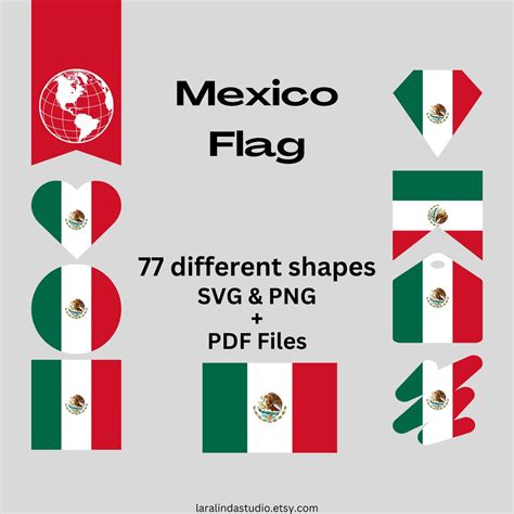 Mexico Flag Bundle 77 Svg And Png Printable Files For Ready To Use