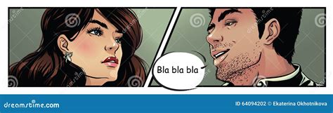 Comics Art Couple Stock Vector Illustration Of Comic 64094202