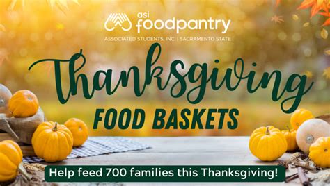 Sacramento State Asi Thanksgiving Food Baskets 2025