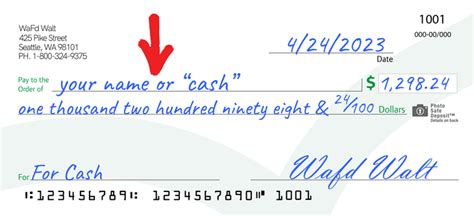 How To Write A Check In 6 Steps Wafd Bank