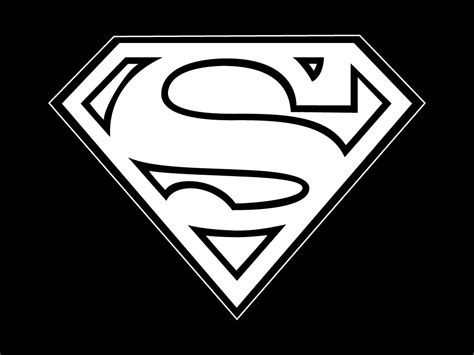 Superman Logo Tattoo Black And White