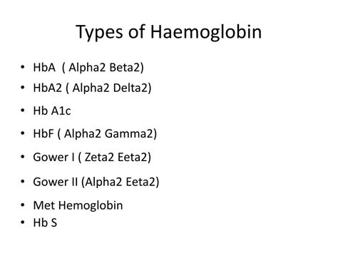 Ppt Hemoglobin Powerpoint Presentation Free Download Id 1823832