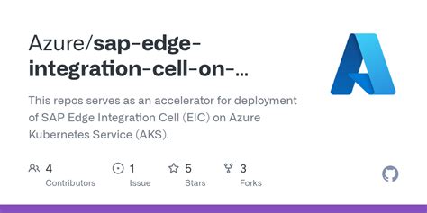Github Azuresap Edge Integration Cell On Azure Accelerator This