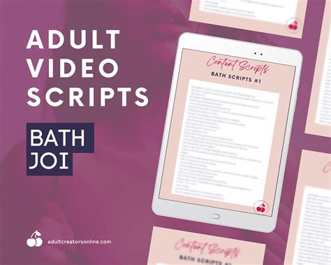 Adult Bath Video Scripts For Onlyfans Joi Script Github Etsy Australia