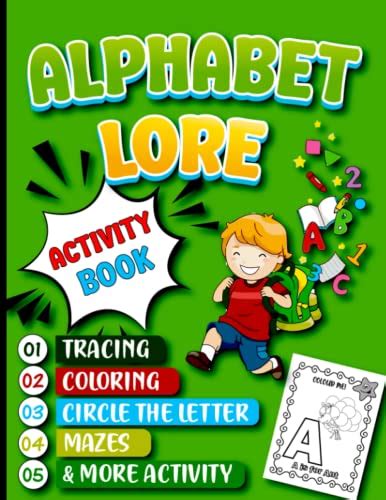 Alphabet Lore Activity Book Alphabet Letter Activity Tracing Coloring