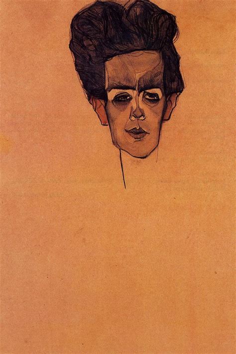 Self Portrait 1910 Czech Republic By Egon Schiele Artchive