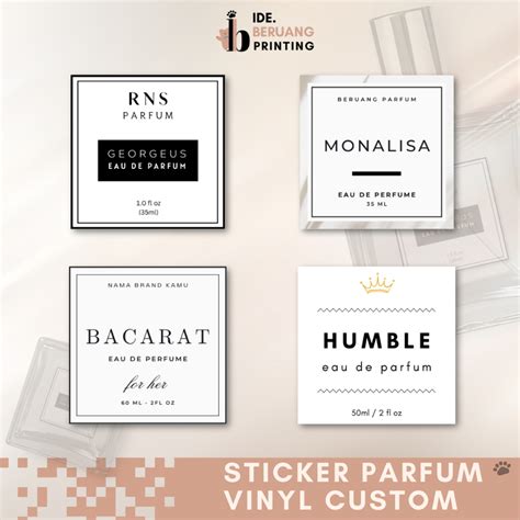 Jual Sticker Label Parfum Perfume Parfume Sticker Box Parfum