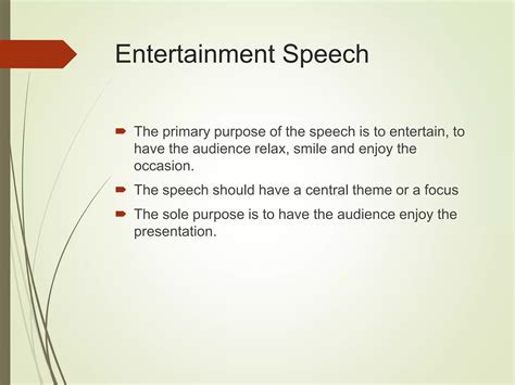 Entertainment Speech Pptx