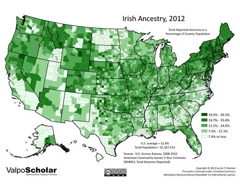 Irish American Population
