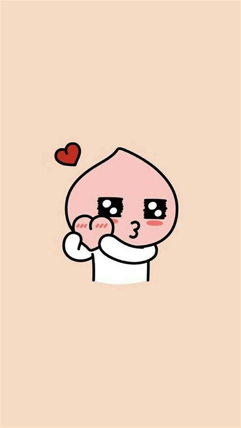 Pin By May On Apeach Wallpaper Iphone Cute Kawaii Wallpaper
