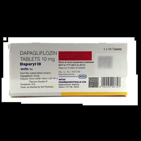Daparyl 10mg Tablet 10s Price Uses Side Effects And Substitutes Medkart
