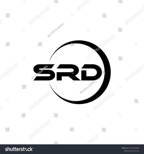 Srd Letter Logo Design White Background Stock Vector Royalty Free 2217267633 Shutterstock