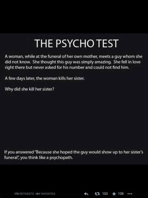 Psychopath Question Test