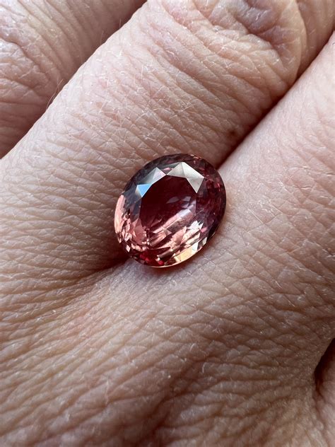 Natural Unheated Padparadscha Sapphire 3 01 Carats Stone With Grs
