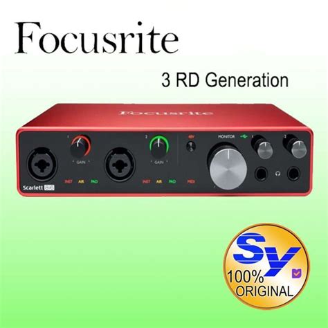 Promo Focusrite Scarlett 8i6 3rd Gen Usb Audio Interface Diskon 17 Di Seller Golden Victory