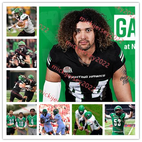 Jersey De Futebol De Dakota Do Norte Jerseys De Fighting Hawks De 2024