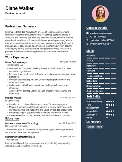 7 Best Desktop Analyst Resume Example For 2025