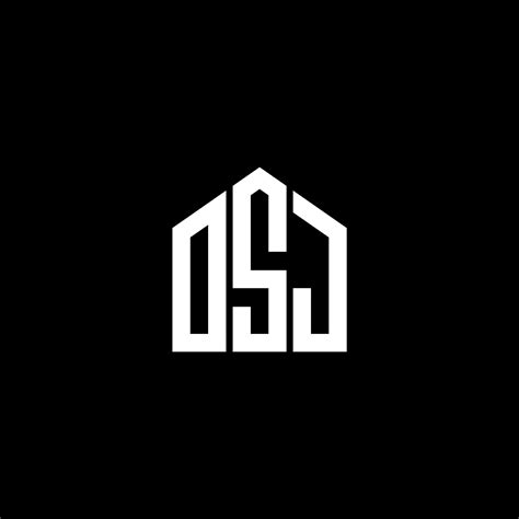 Diseño De Letras Osj Diseño De Logotipo De Letras Osj Sobre Fondo