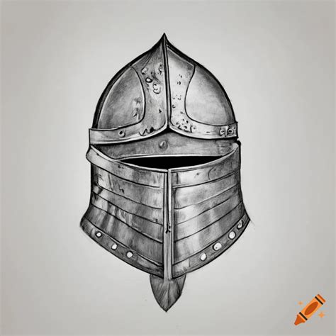 How To Draw A Knight Helmet Realistic