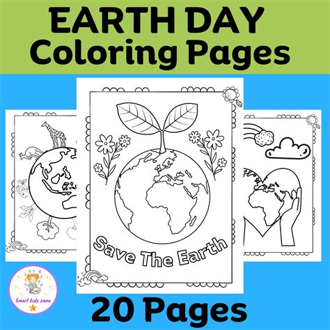 Reduce Reuse Recycle Earth Colouring Page