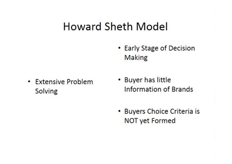 Ar Vtu Mba E Notes Howard Sheth Model