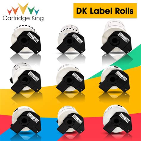 Brother Compatible Label Tape Dk Rolls Dk 22205 Dk 11201 Dk 11208 White