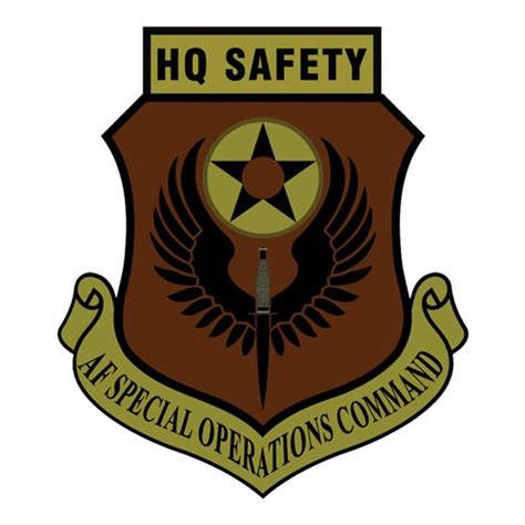 Afsoc Safety Ocp Patch Air Force Special Operations Command Patch