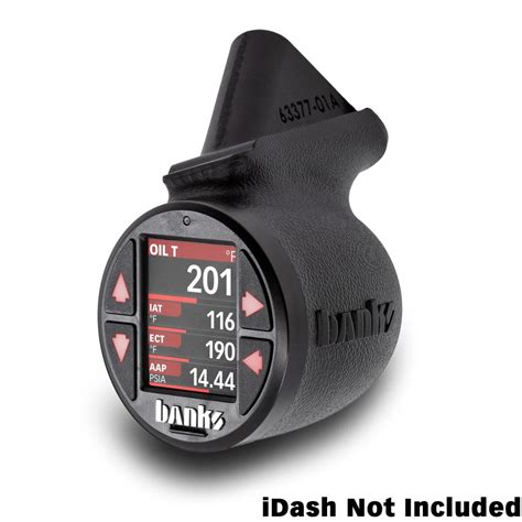 Banks 63377 Idash Stealth Lower Grab Handle Gauge Pod For 2018 2023