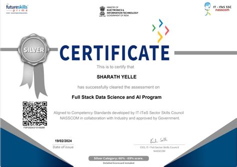 Nasscom Datascience Ai Certification Sharath Yelle