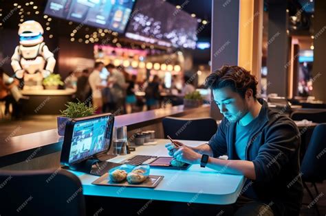 Premium Ai Image Robot Rendezvous Connected With Technology Photo