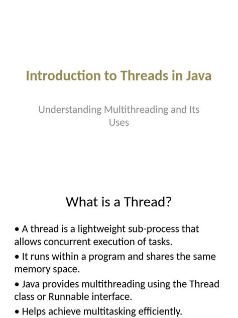 Java Multithreading Basics Explained Pdf Thread Computing