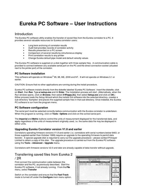 eureka pcsoftware download free pdf personal computers floppy disk