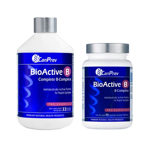 Canprev Bioactive B Complete B Complex Vitamins Liquid And Capsules