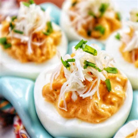 Crab Deviled Eggs Urban Bliss Life