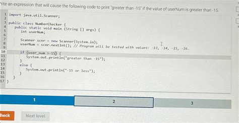 Solved Rite An Expression That Will Cause The Following Code