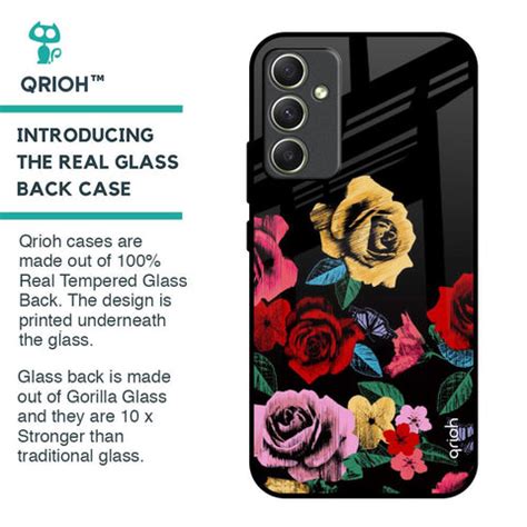 Floral Decorative Samsung Galaxy A34 5g Glass Back Cover Flat 35 Off