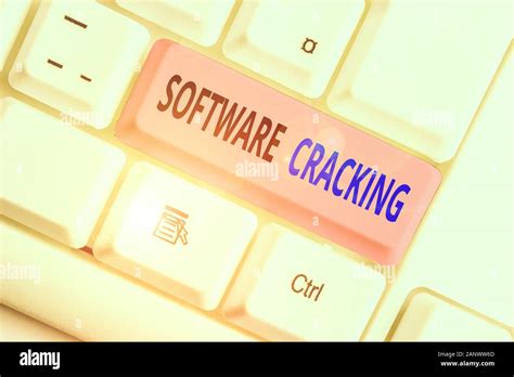 Writing Note Showing Software Cracking Business Concept For
