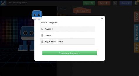 New Acellus Feature Released Robotics Dance Programming