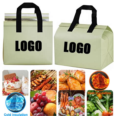 Logo Custom Waterproof Nonwoven Thermal Bag Cooler Bag Insulated
