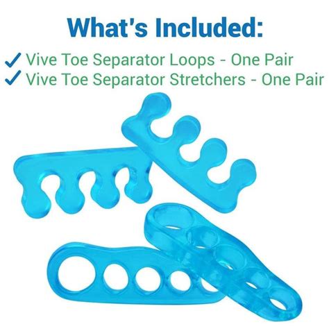Toe Separators Spacers For Overlapping Toes — Vive Health