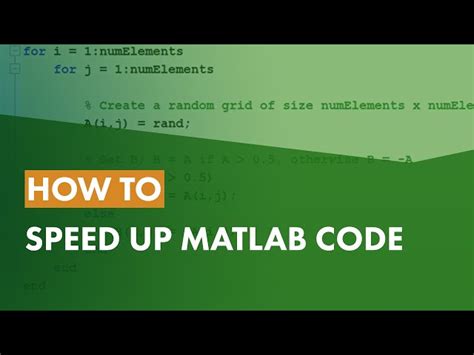 How To Optimize Matlab Code For Speed Datatas