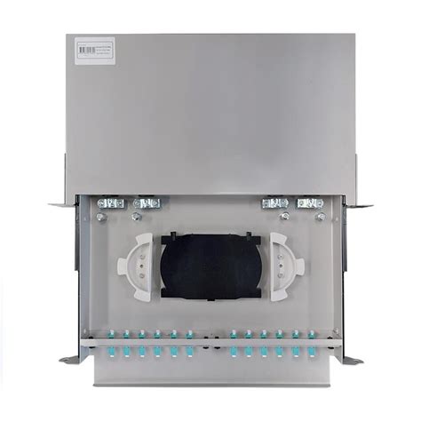 Lc Om4 24 Port 1ru Fibre Sliding Patch Panel With Splice Cassette Spl